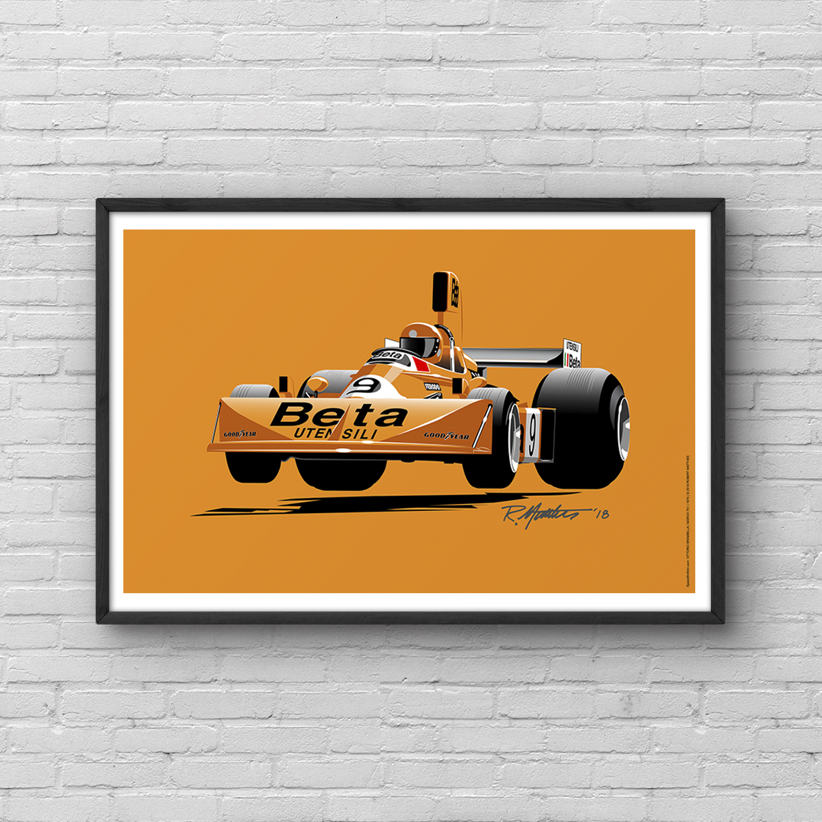 March 751 Vittorio Brambilla 1975 Poster – SpeedShift Art